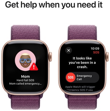 Apple Watch S10 42mm GPS (Rose Gold Alu/Plum sportsloop) | Elgiganten ...