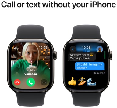 Apple Watch S10 46mm GPS+Cel (Slate Titanium/Black sportsrem) M/L ...