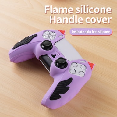 Playstation 5 / PS5 Silikone Skin Cover Case Anti-Slip Protection Flame ...