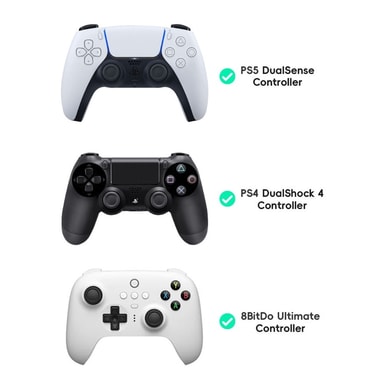 2 stk Thumb Grip Finger Grip til Sony PlayStation 5/4 8BitDo Joystick ...