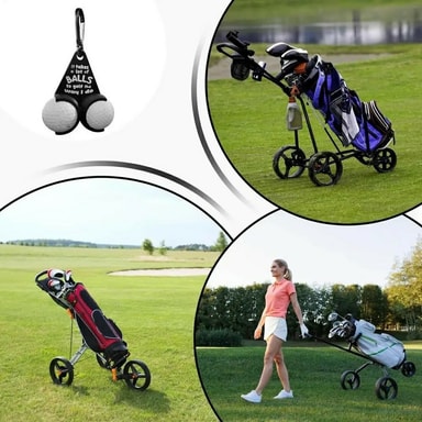 Golfboldholder Sjove bogstaver Dobbelte golfbolde Golfgave - Style C ...