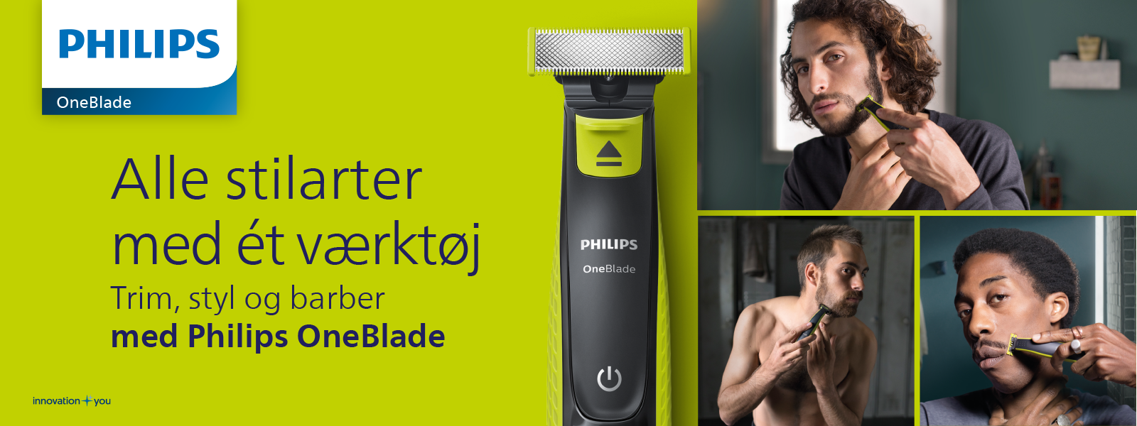 Philips OneBlade og OneBlade Pro - trim, style, barber | Elgiganten