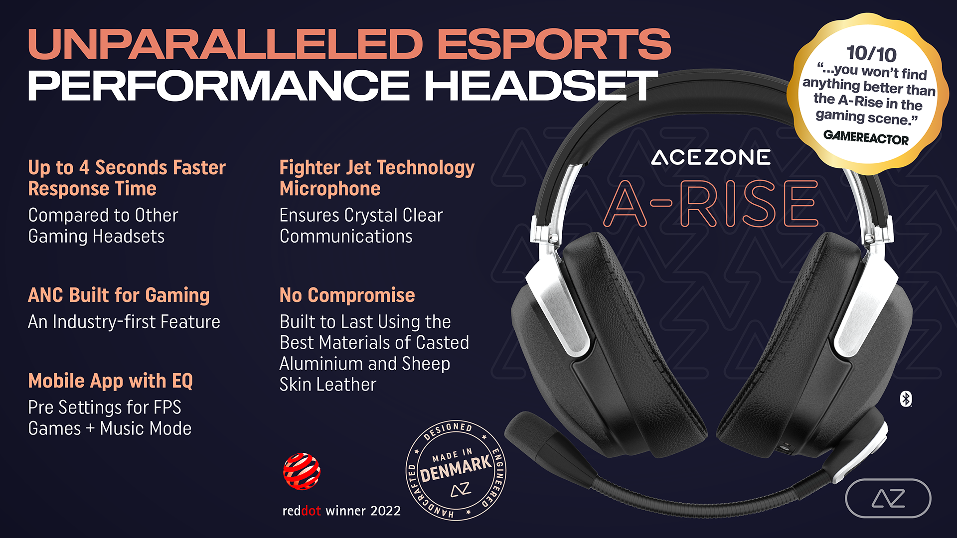 AceZone A-Rise ANC gaming-headset | Elgiganten | Elgiganten